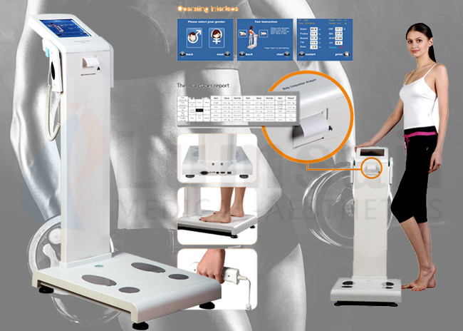 2 Frequencies Body Composition Analyzer Body Fat Scanner With 15Kg Weight